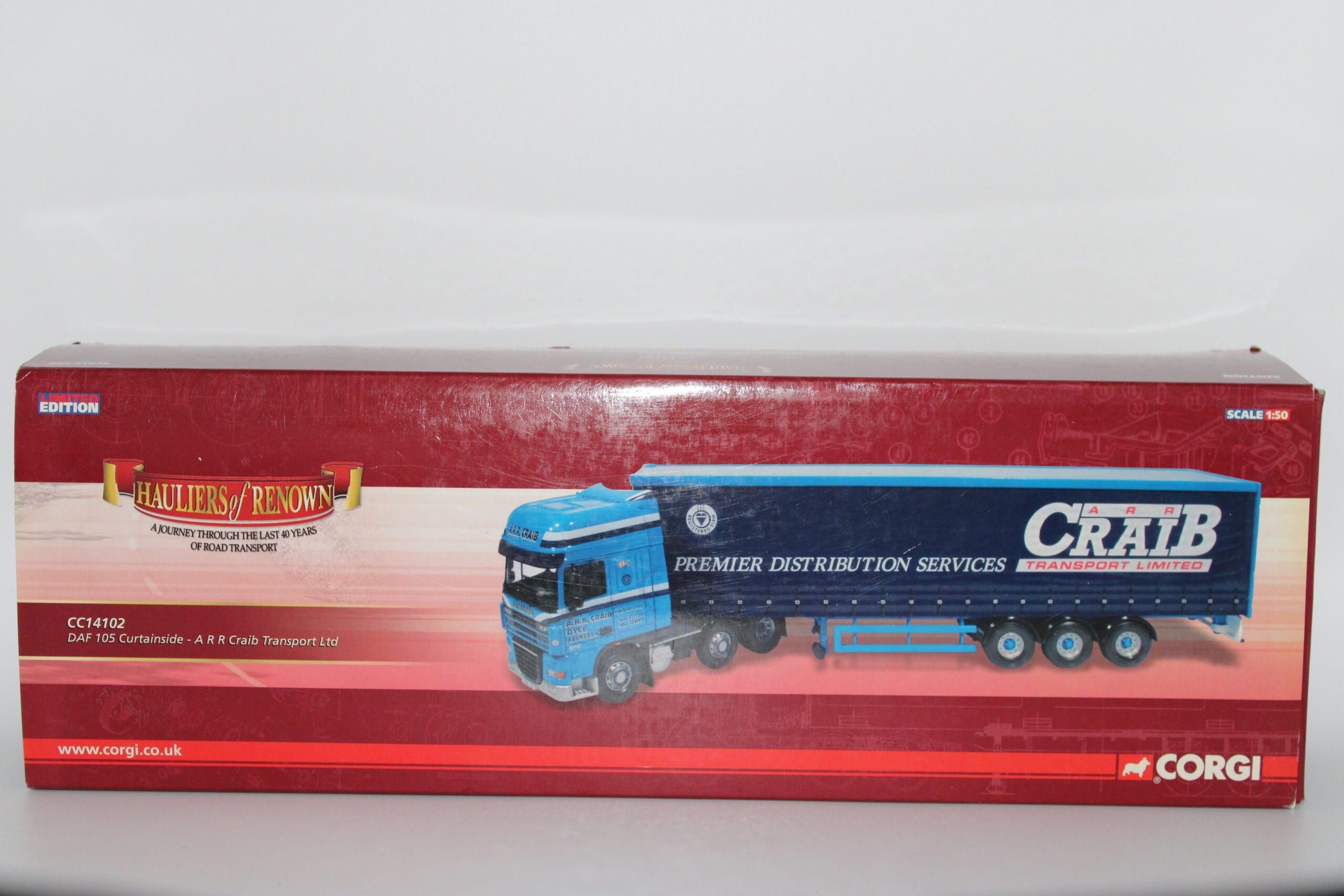 corgi lorry daf curtainside arr craib transport ltd