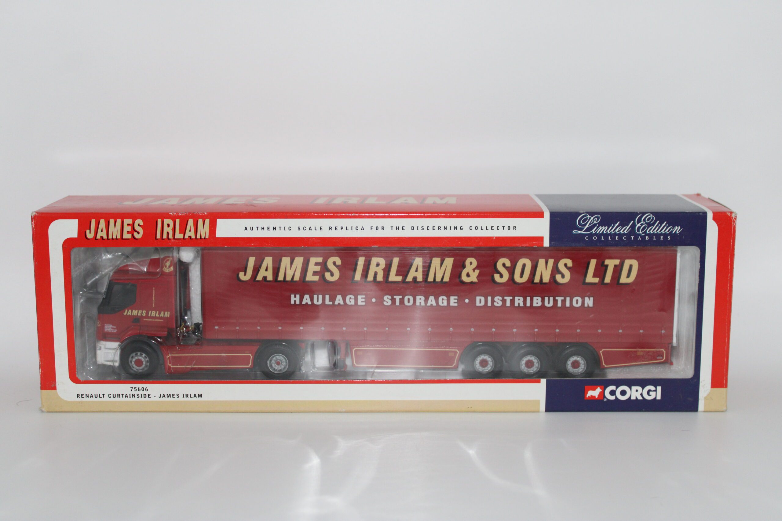 Corgi Renault Curtainside James Irlam Limited Edition Model No 75606