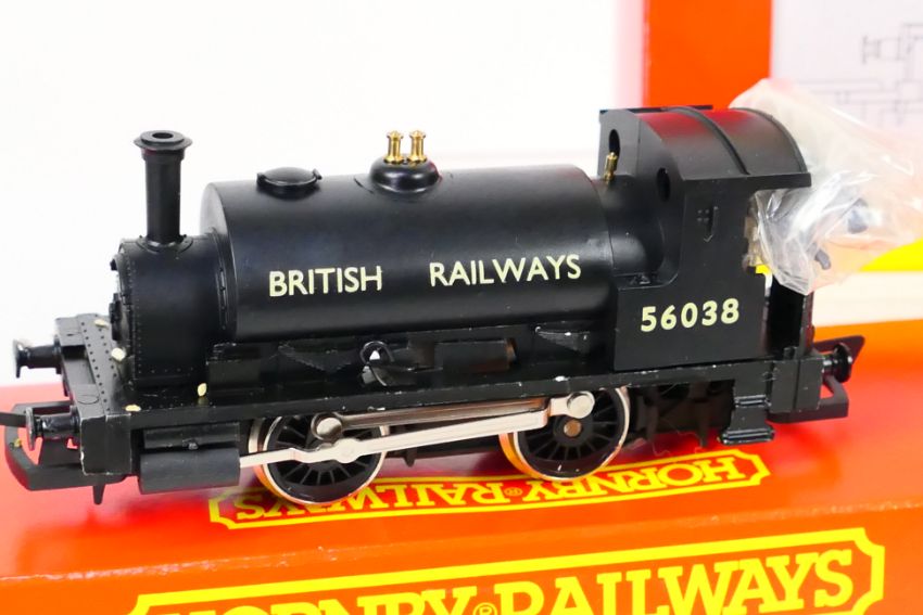 Hornby R2049 Class 0F 'Pug' 0-4-0ST 56038 BR Black - Darlington Diecast