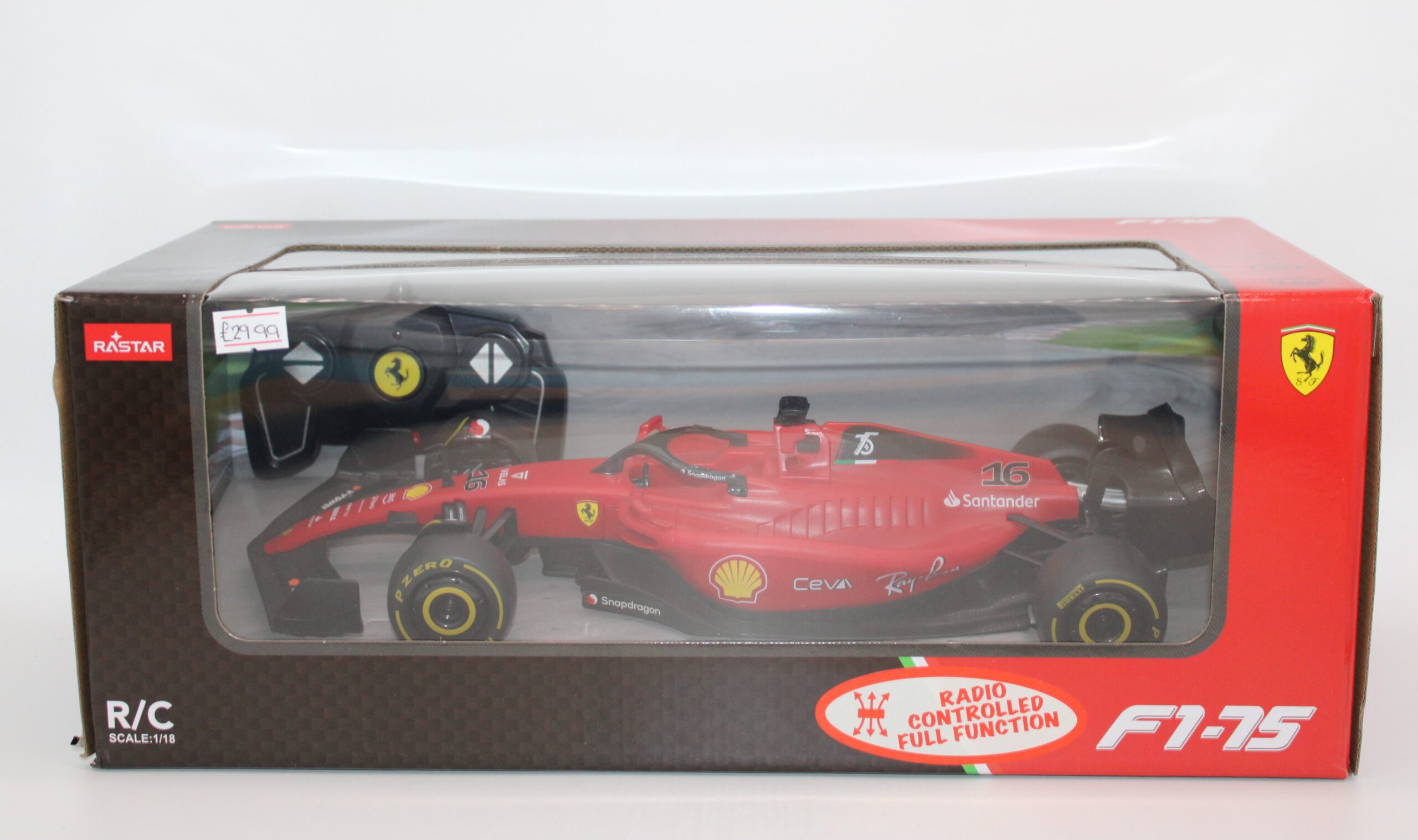 Rastar Ferrari Radio Controlled Full Function F1 75 No16 - Darlington Diecast